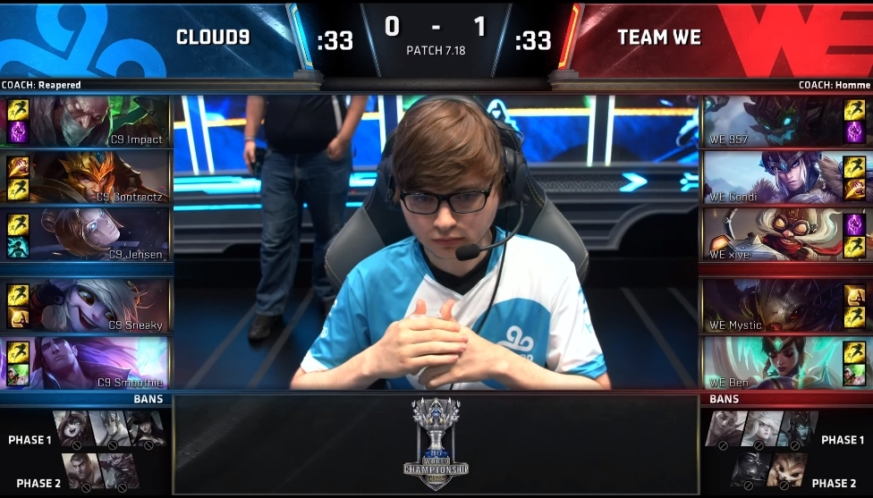 WC 2017｜WE力克C9晉級，四強上演LCK vs LPL賽區對決 | 4Gamers